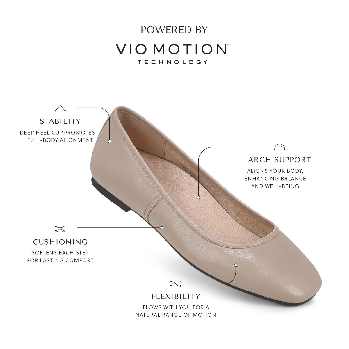 Orinda Square Toe Ballet Flat
